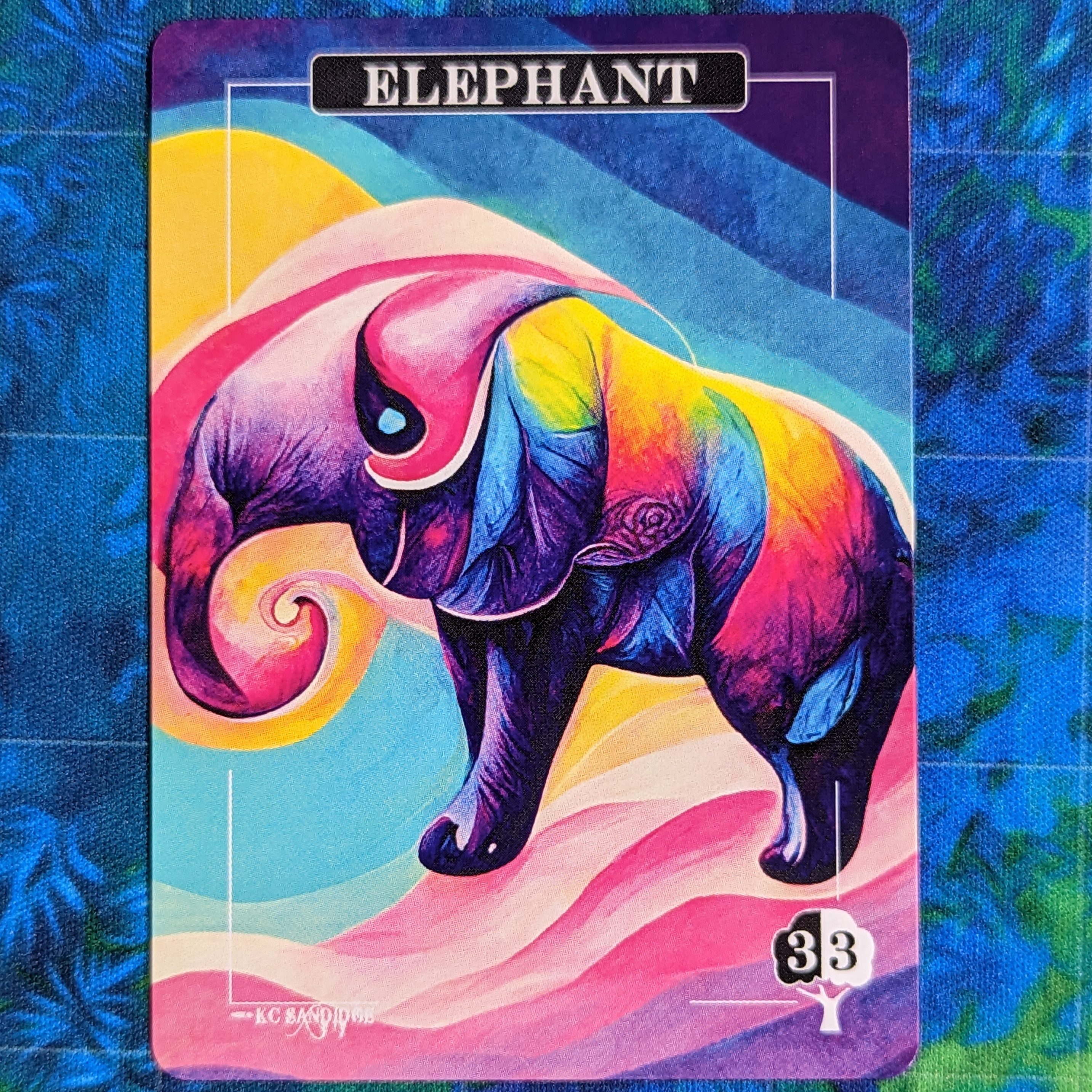 Elephant Token - Full Art Token - Arrow Road Creations