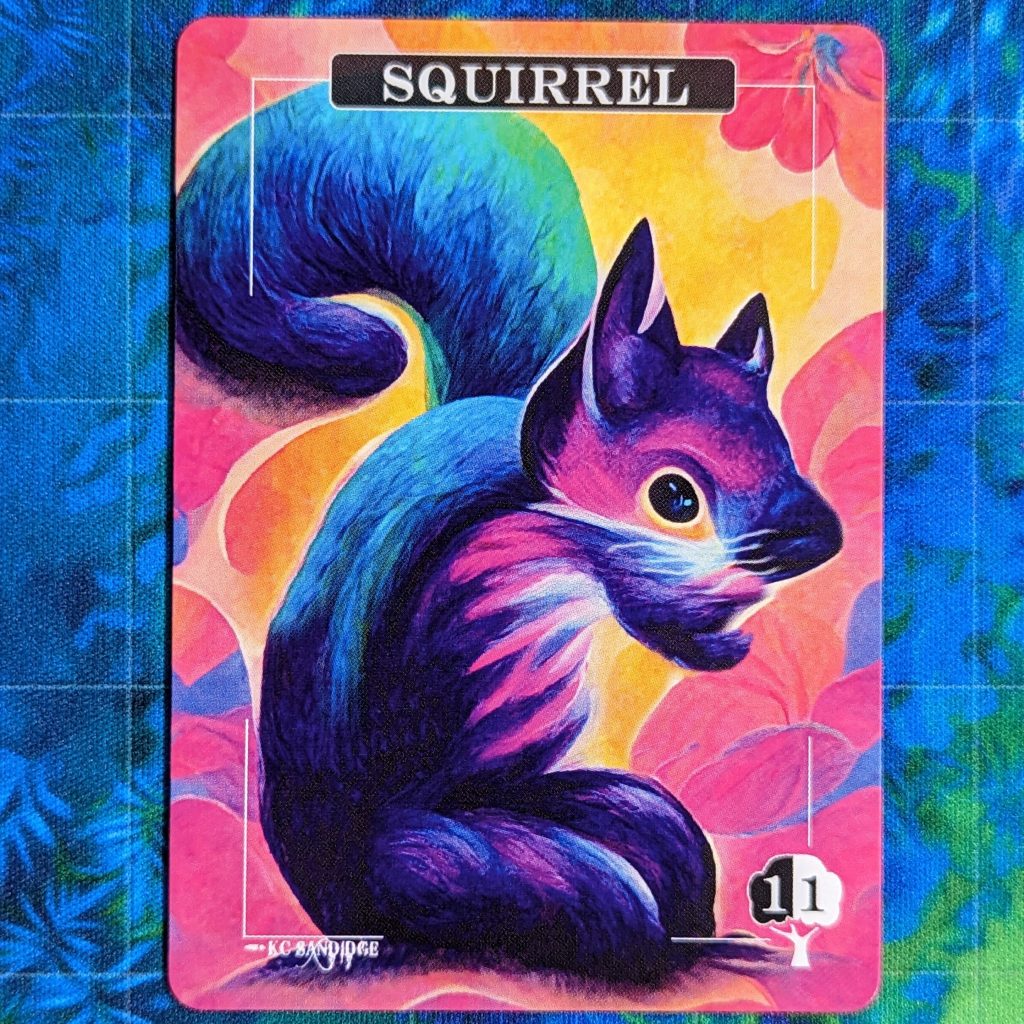 Squirrel Token - Full Art Token - Arrow Road Creations