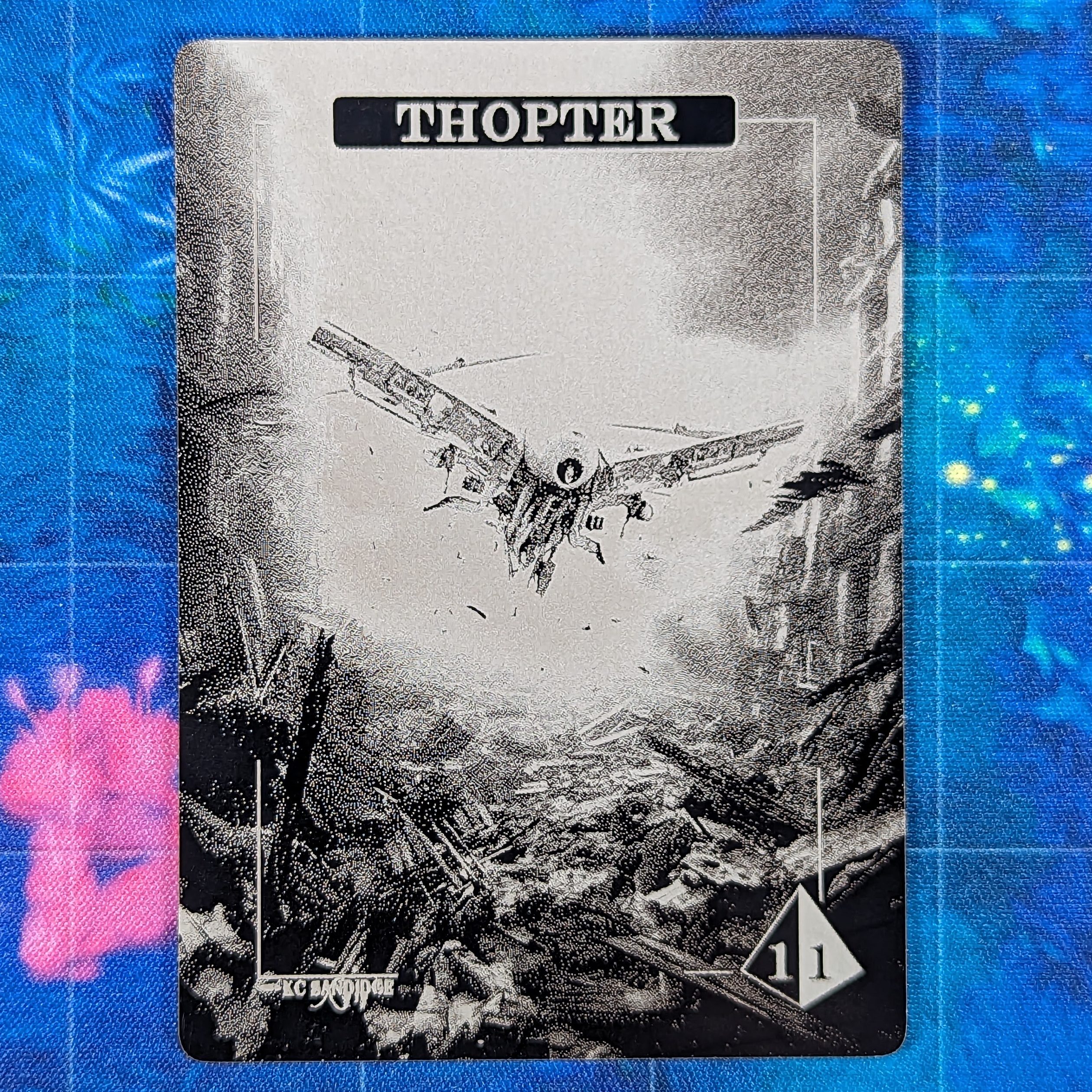 Thopter (Metal) - Full Art Proxies - Magic the Gathering