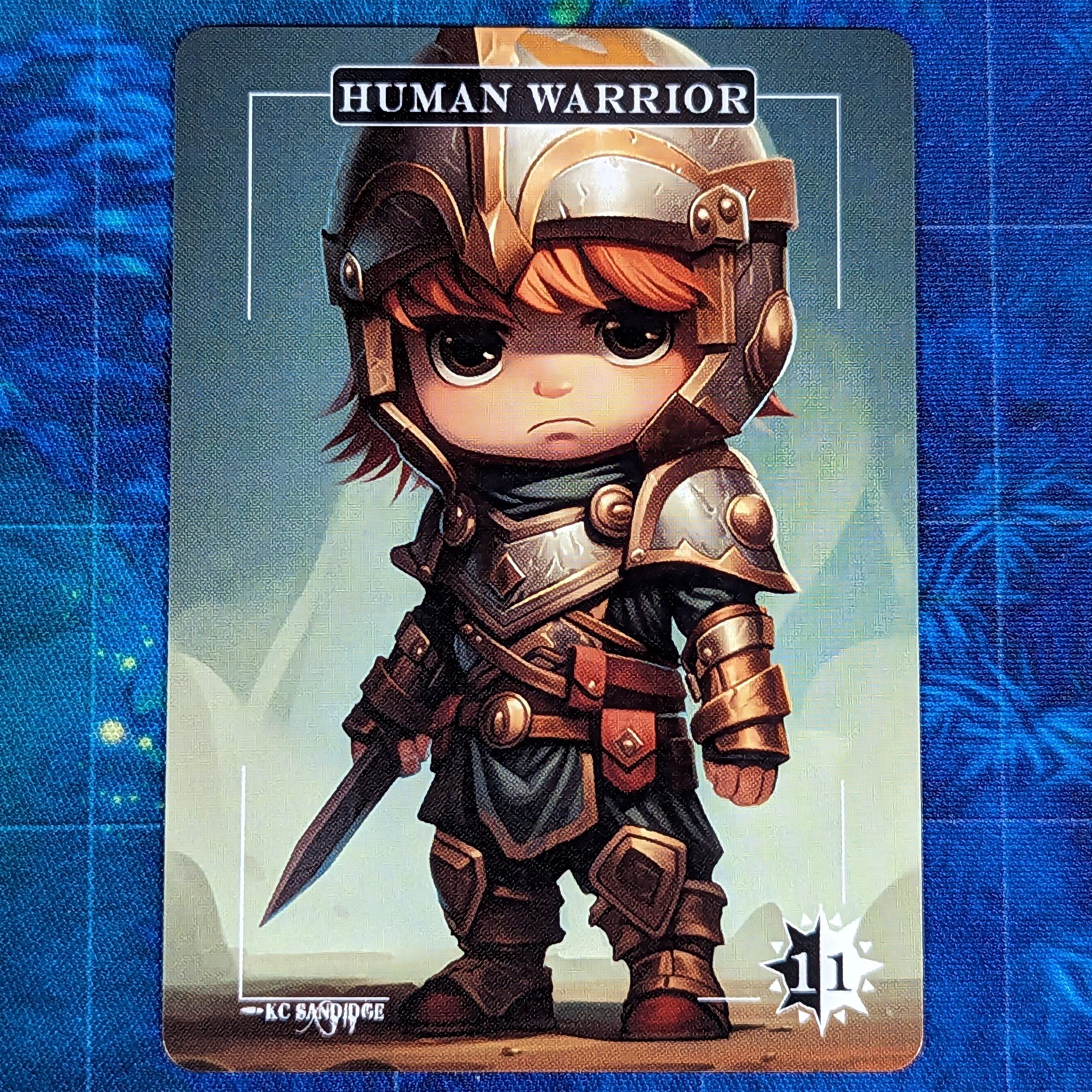 Human Warrior Token - Chibi Token - Magic Token - Full Art Token