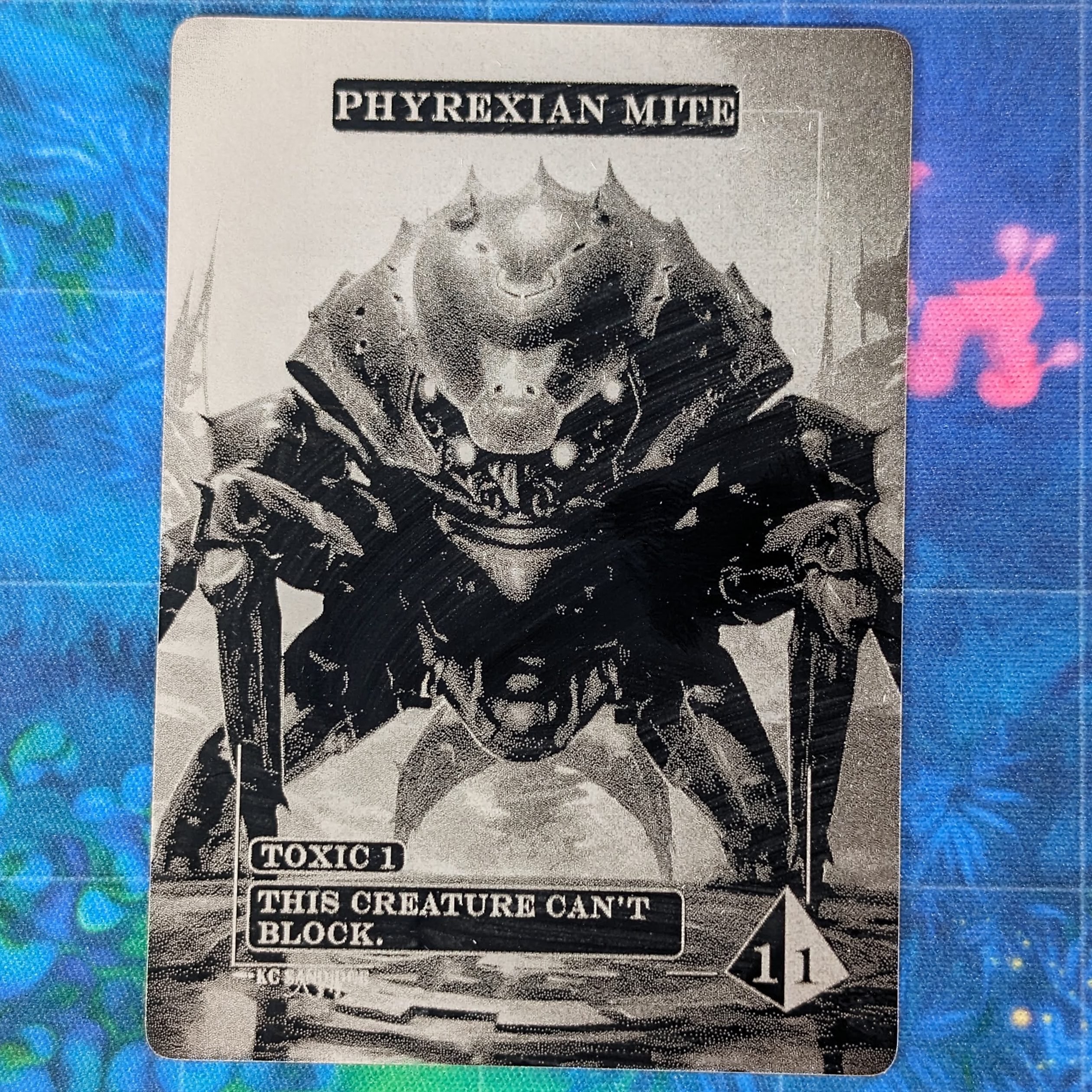 Phyrexian Mite (Metal) - Full Art Proxies - Magic the Gathering